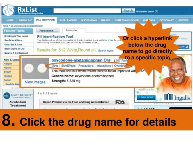 Identifying Pills with RXList