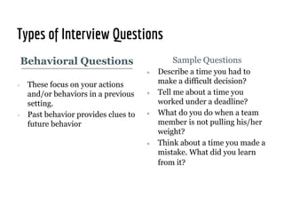 Interview Techniques, questions and preparations for it. | PDF