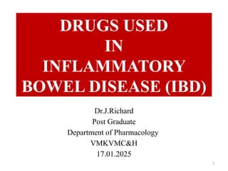 Rx of irritable bowel disease (IBD )Department of pharmacology | PPTX