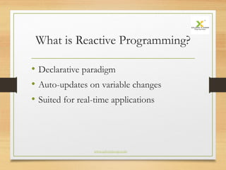 Mastering Reactive Programming in Python with RxPy | PPTX