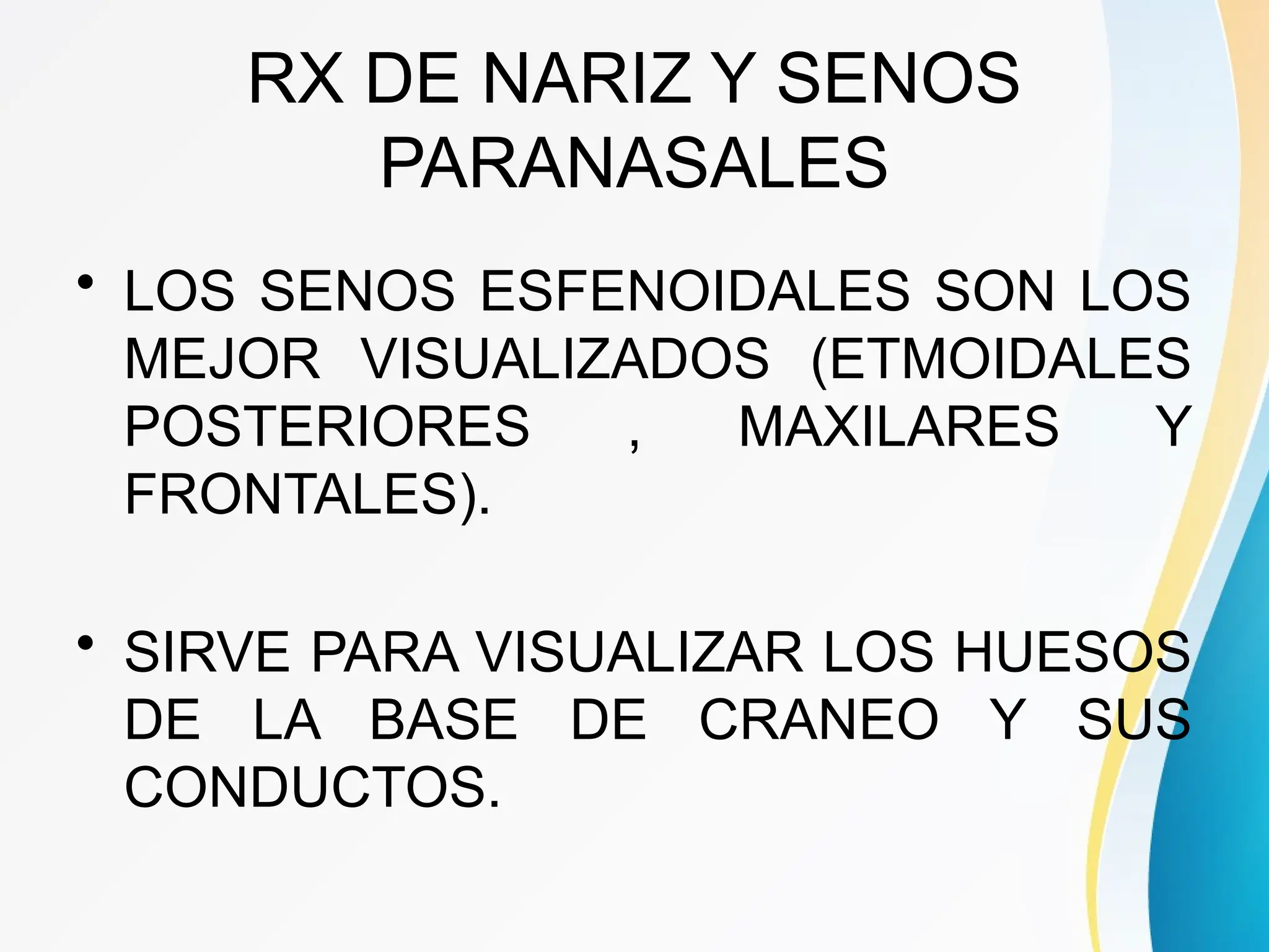 RADIOGRAFIA DE SENOS PARANASALES PEDIATRIA | PPTX