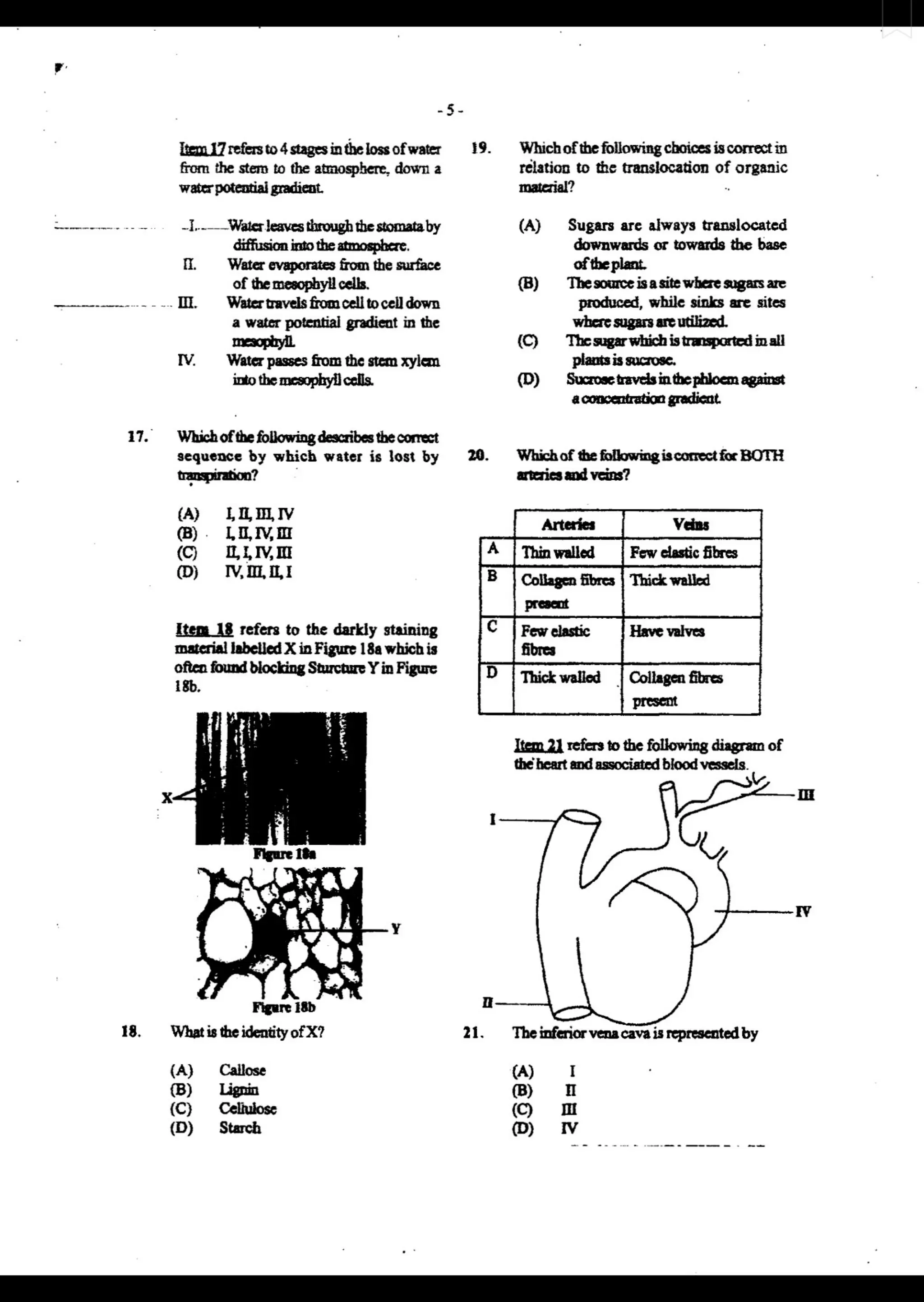 CAPE Biology Unit 2 paper 1s: 2007-2015 | PDF