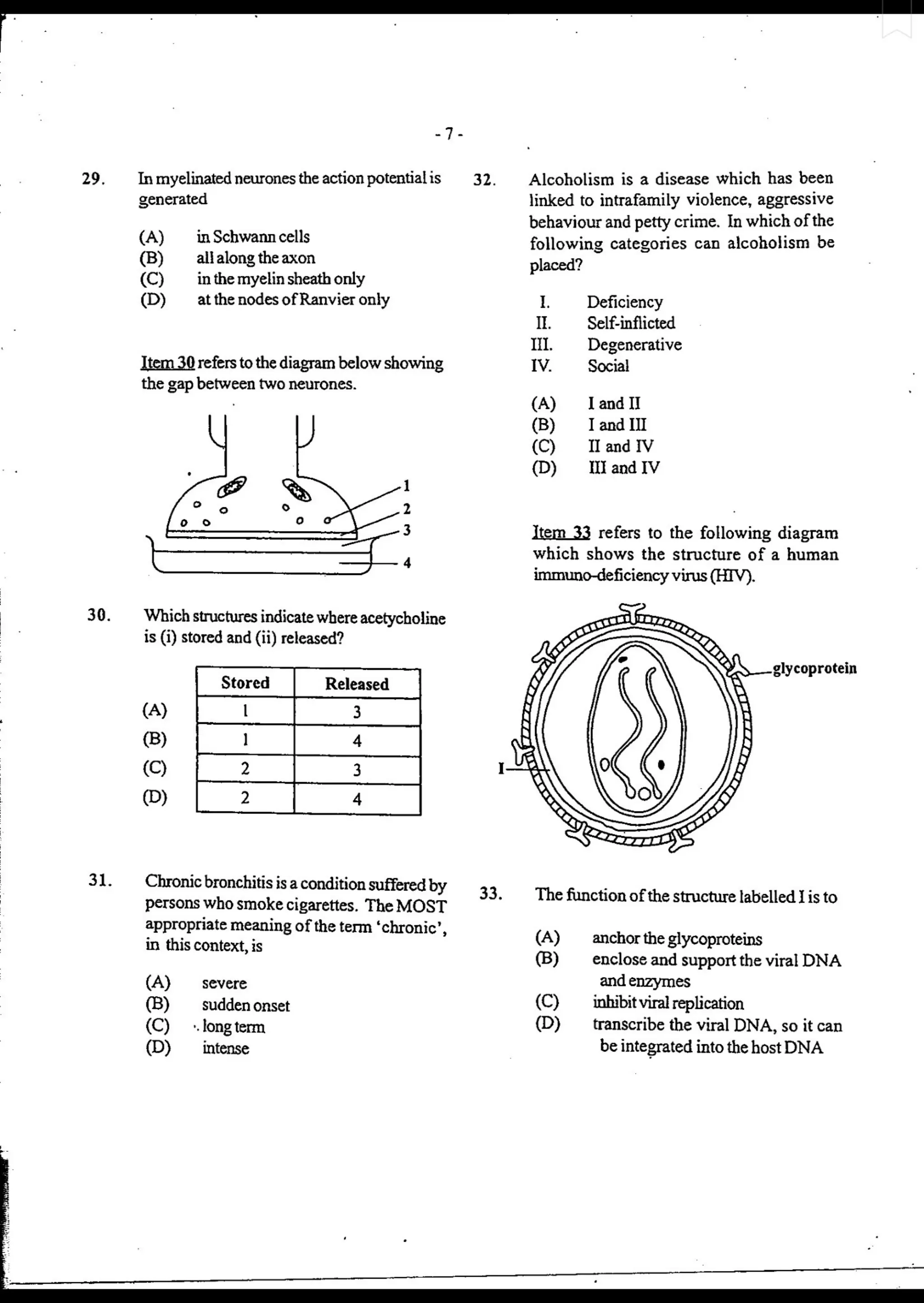 CAPE Biology Unit 2 paper 1s: 2007-2015 | PDF
