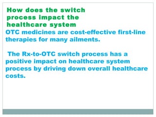 Rx to OTC switch by Dr. Zubair Ali | PPT