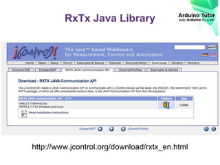 Java RxTx library | PPTX