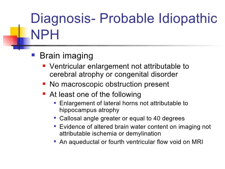Normal Pressure Hydrocephalus