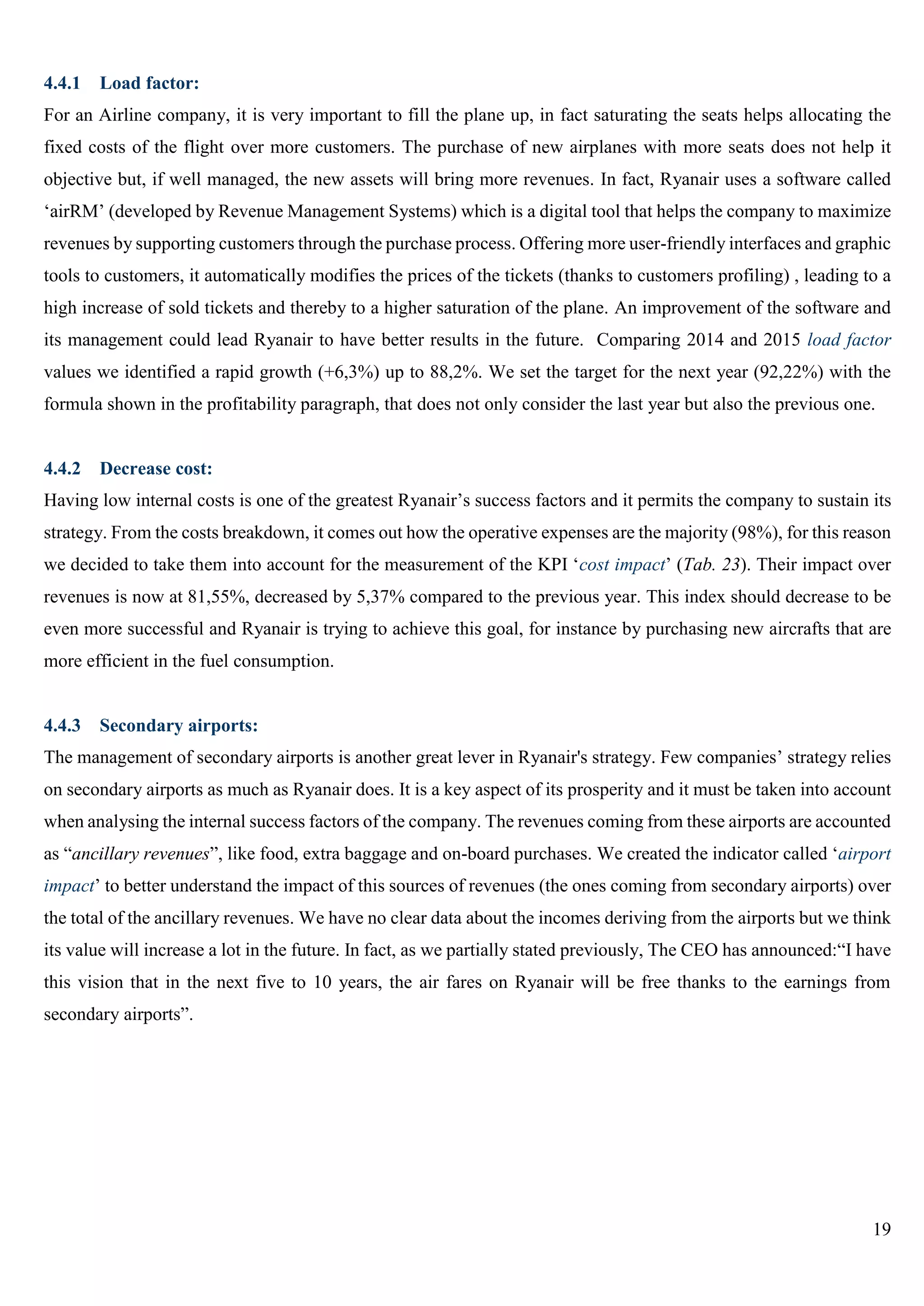 Ryanair - Accounting, finance & control project | PDF
