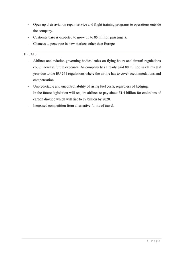 RYANAIR HOLDINGS, PLC (CASE STUDY - 2011) | PDF | Air Travel | Travel Type