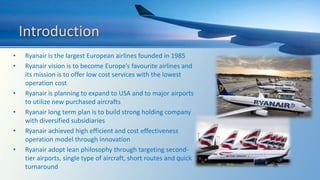 Ryanair Marketing and business development Plan | PPTX