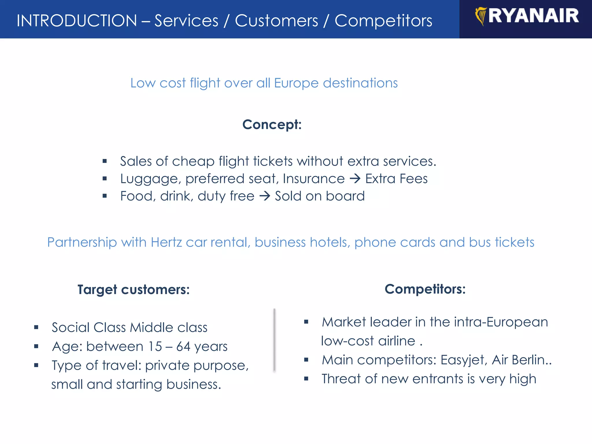 Ryanair - Marketing service | PPTX | Air Travel | Travel Type