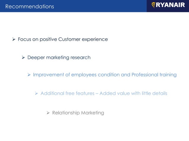 Ryanair - Marketing service | PPTX | Air Travel | Travel Type