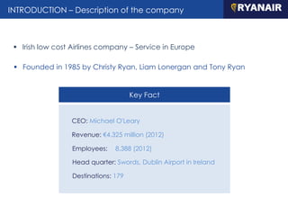 Ryanair - Marketing service | PPTX