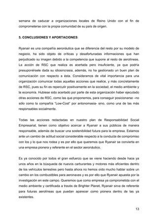 Auditoría Ryanair rsc | PDF