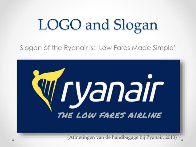 Ryanair's presentation | PPTX | Air Travel | Travel Type