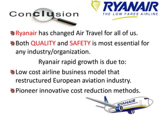 Ryanair's quality & Safety | PPT