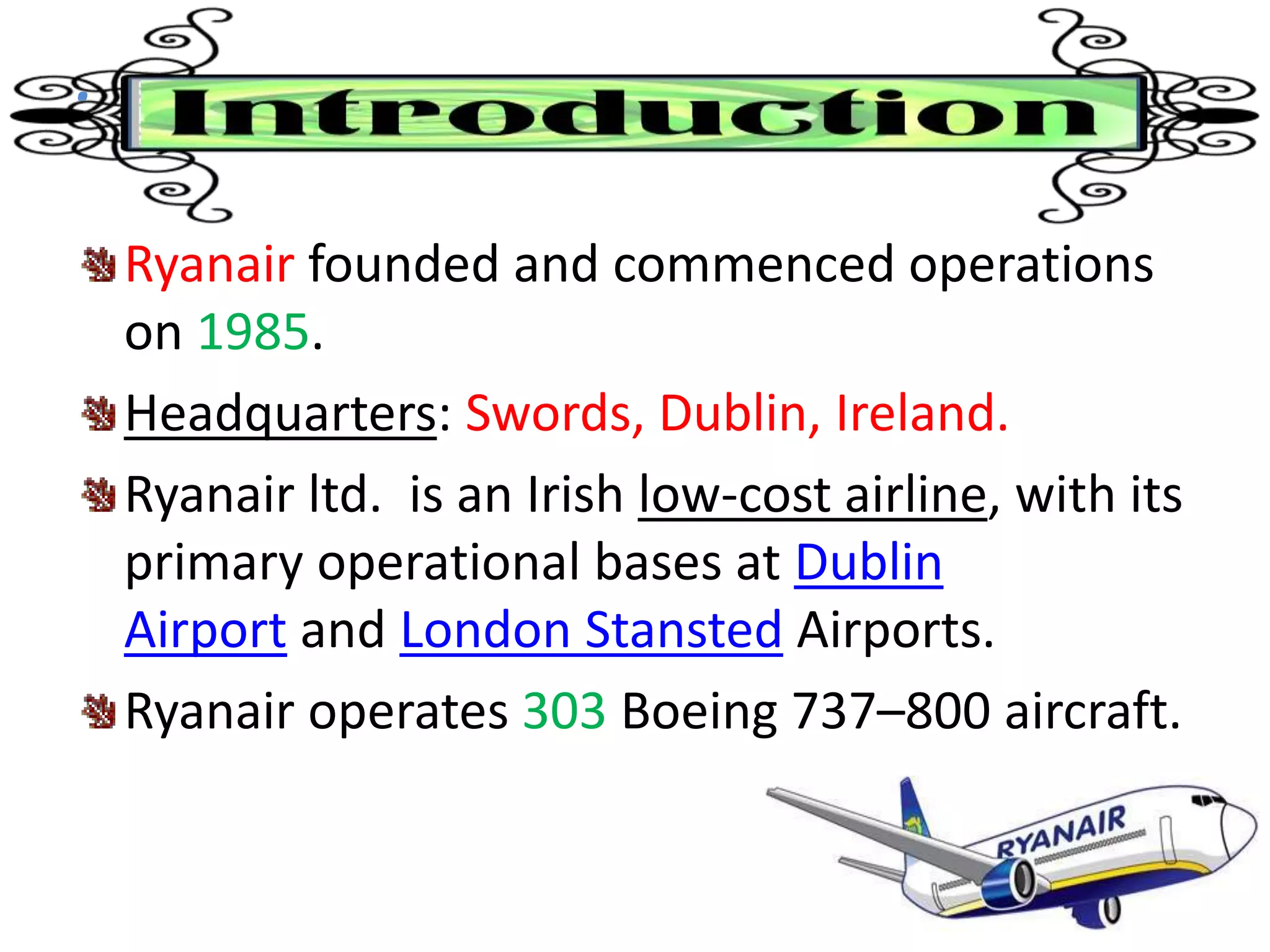 Ryanair strategy | PPTX