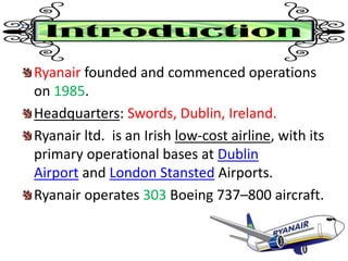 Ryanair strategy | PPTX