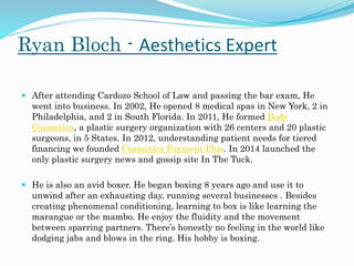 Ryan Bloch – Plastic Surgery Expert | PPTX