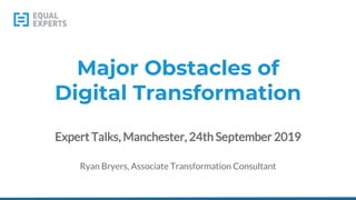 Obstacles of Digital Transformation Evolution | PPT