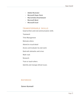 Ryan cv | DOCX
