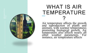 Air Temperature GEO 3 BSED 2B Social Studies | PPT