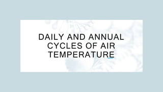 Air Temperature GEO 3 BSED 2B Social Studies | PPTX