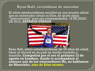 Ryan hall entrenador dios | PPT