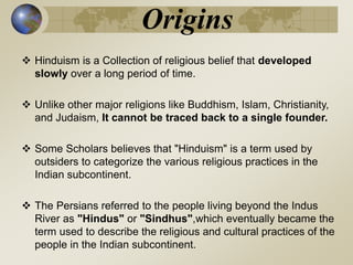 istory, origin, belief, culture and tradition of Hinduism.ppt ...