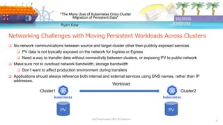 The many uses of Kubernetes cross cluster migration of persistent data ...