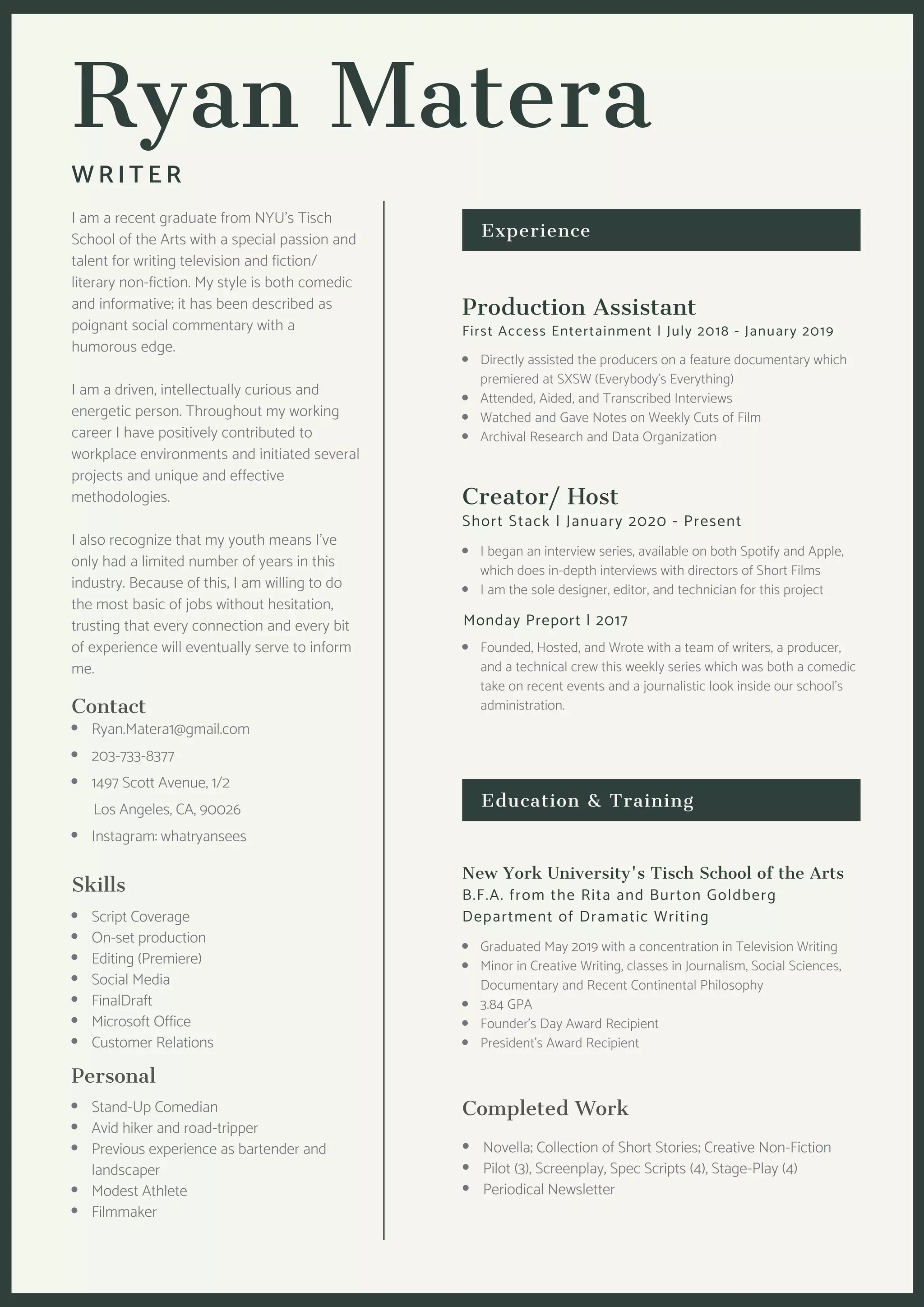 Ryan's Resume | PDF