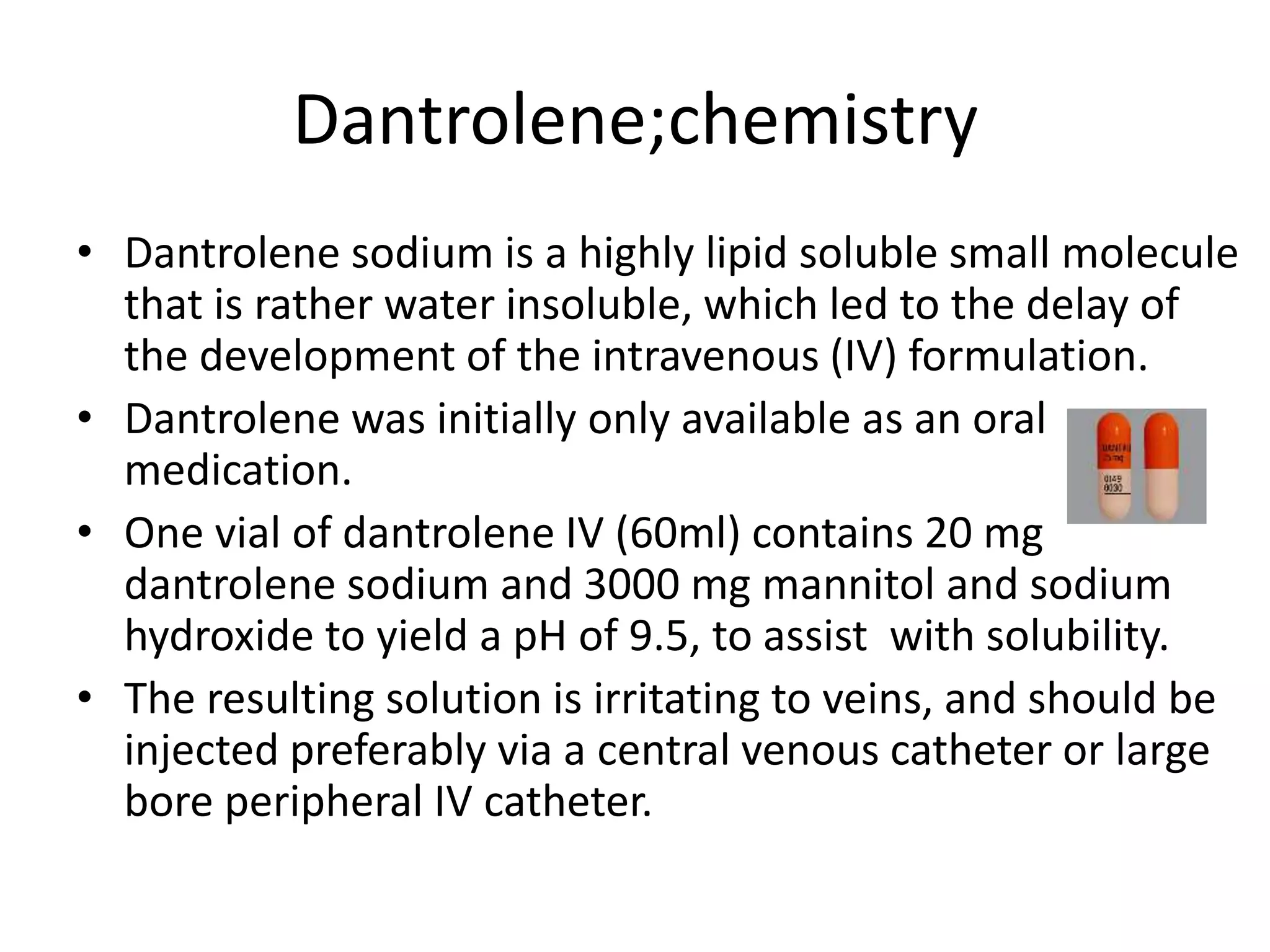 Ryanodex,a new dantrolene formulation | PPTX