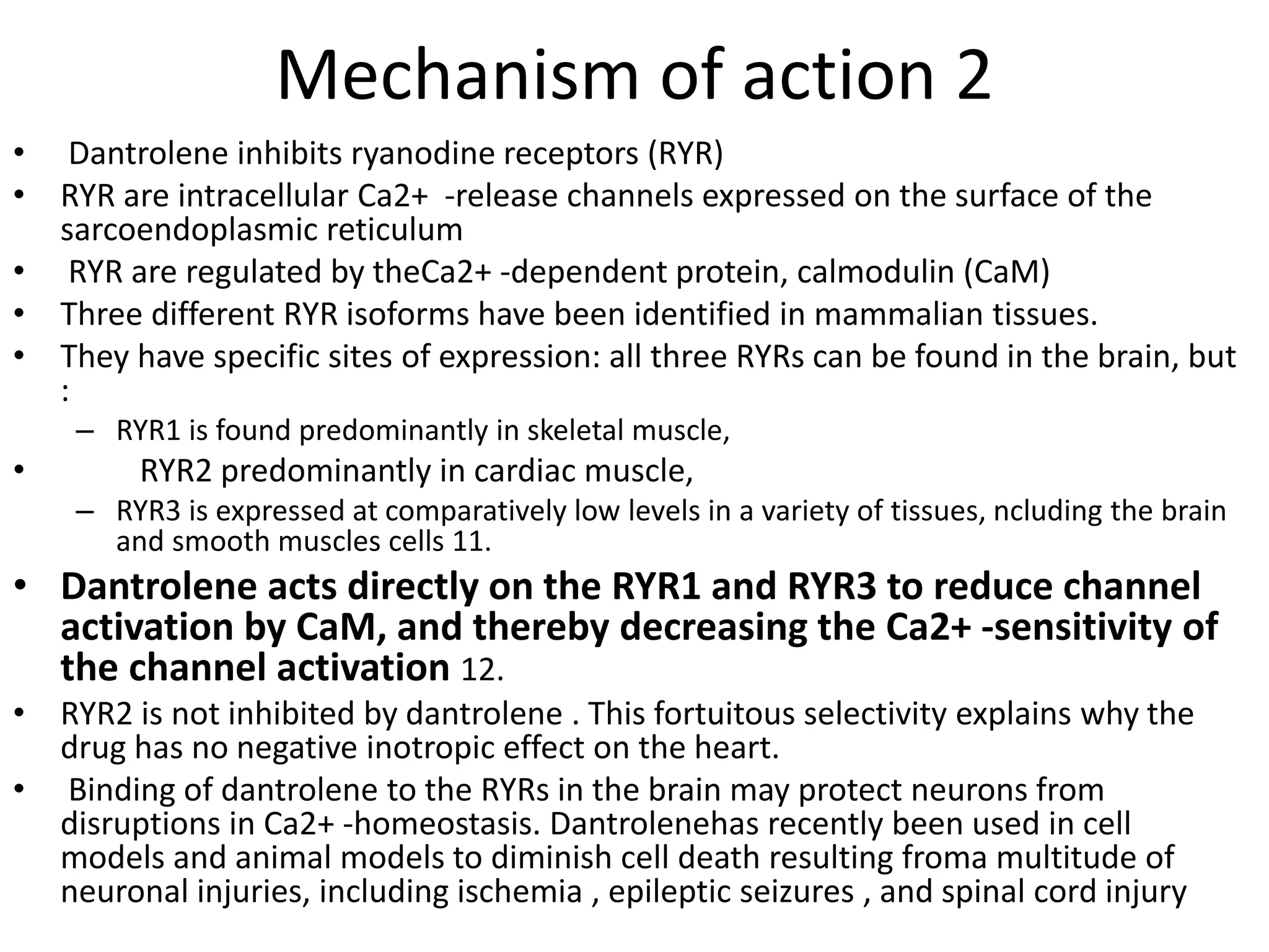 Ryanodex,a new dantrolene formulation | PPTX