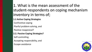 Coping Mechanism and Academic Stress Ryan Research.pptx