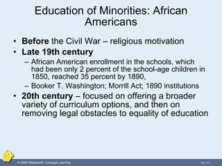 Chapter 10: History of American Education | PPT