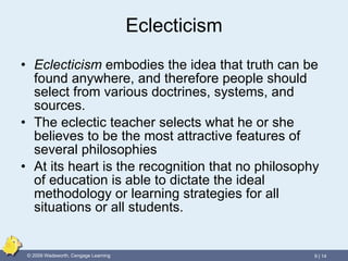 Chapter 9: Philosophical Foundations | PPT