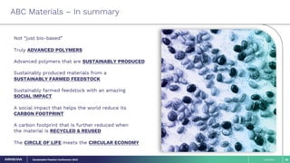 ADVANCED BIO-CIRCULAR MATERIALS: HIGH-PERFORMANCE AND DURABLE PRODUCTS ...
