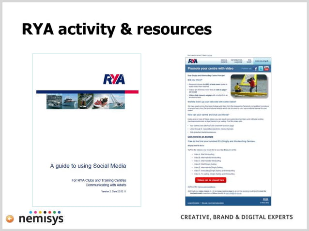RYA Training Conference - social media | PPT