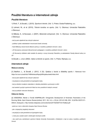 Rychlostní schopnosti | PDF