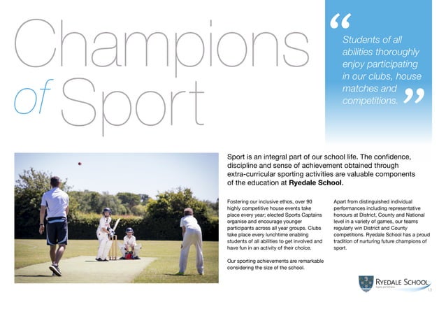 Ryedale School Prospectus 2018 - 2019 | PPT