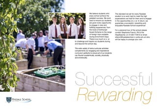 Ryedale School Prospectus 2018 - 2019 | PPT