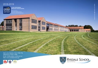 Ryedale School Prospectus 2018 - 2019 | PPT