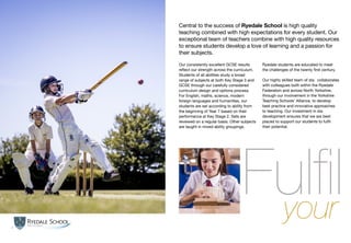 Ryedale School Prospectus 2018 - 2019 | PPT