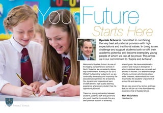 Ryedale School 2015/16 Prospectus | PPT
