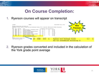 Ryerson-York Joint Teaching and Learning Agreement - Molly Morris ...