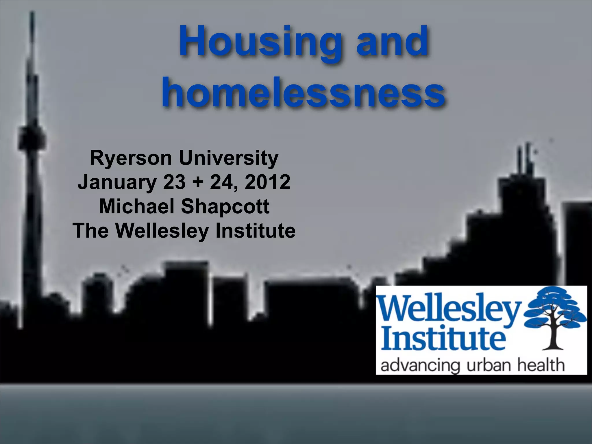 Housing and Homelessness | PPT