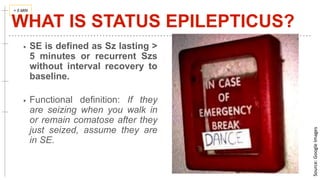 Management of Status Epilepticus in Neuro Critical care | PDF