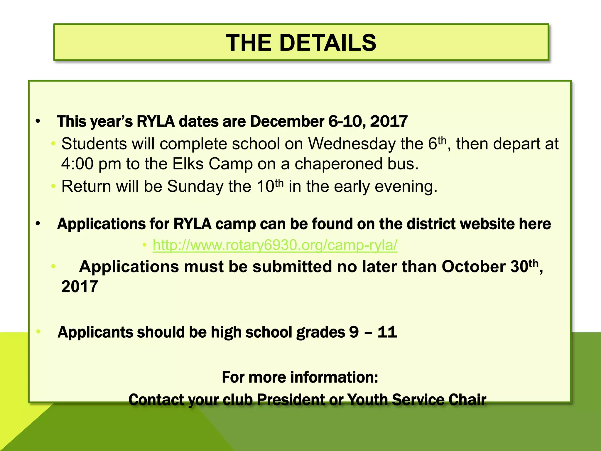 Ryla presentation final | PPTX