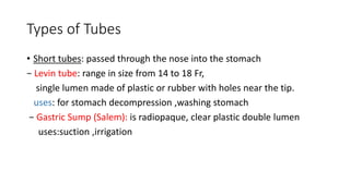 Ryles tube insertion and its care | PPTX