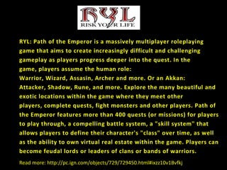 RYL2-Destination FREE TO PLAY FREE TO DOWNLOAD | PPTX