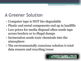 Recycle Your Media Presentation | PPT